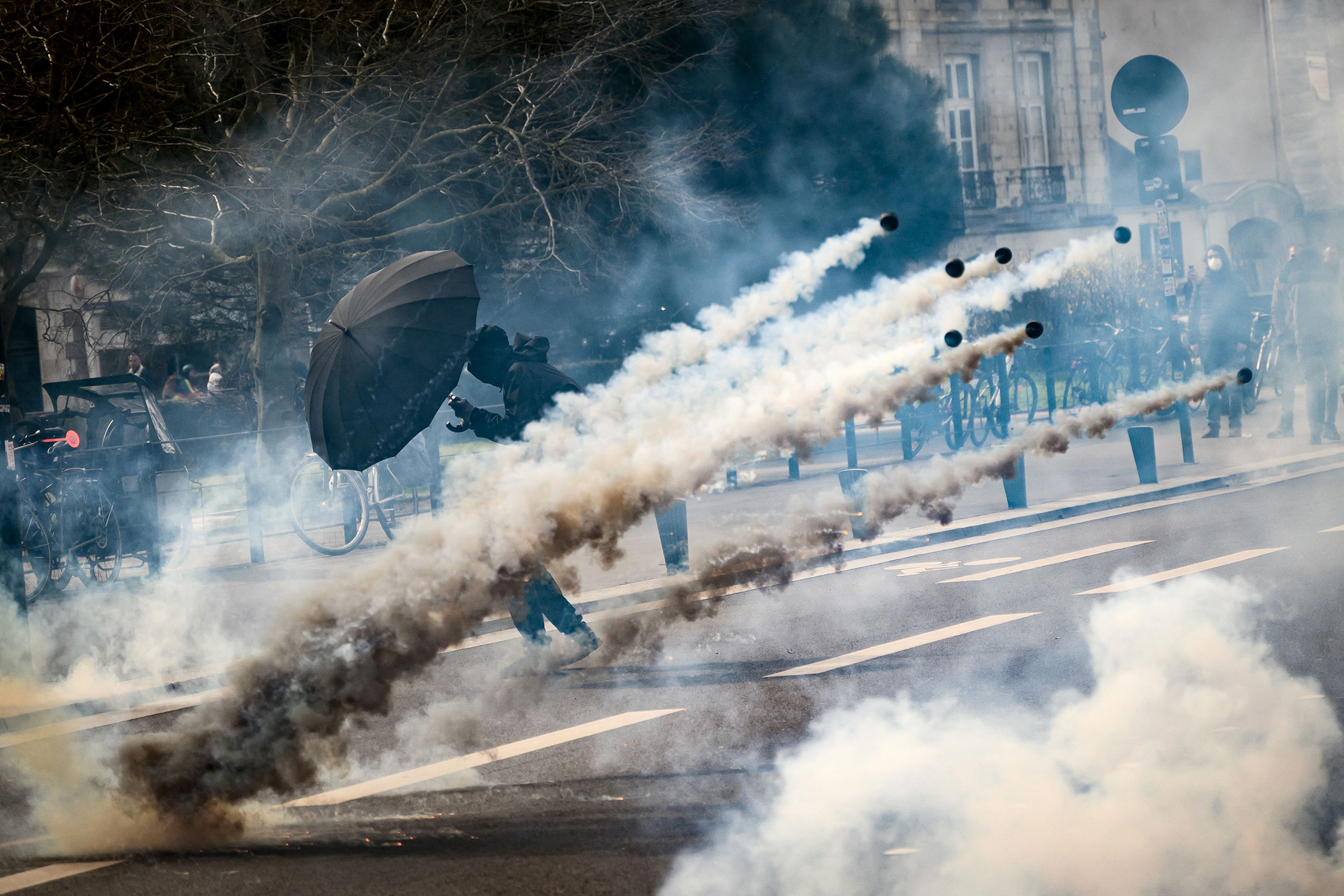 Protests Sweep France as Macron Forces Pension Reform