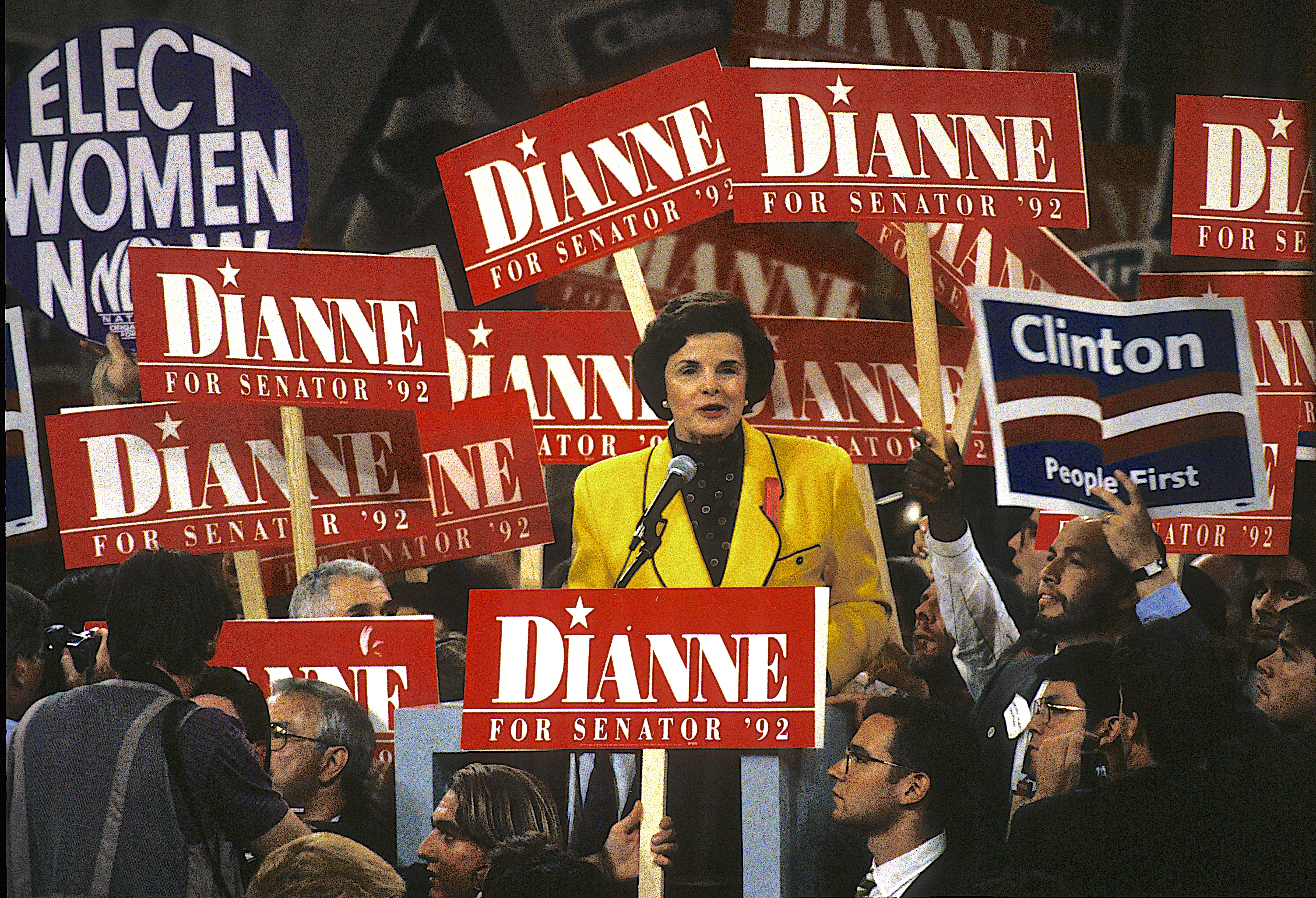 Dianne Feinstein, the Mayor of San Francisco, addresses the Democratic ...