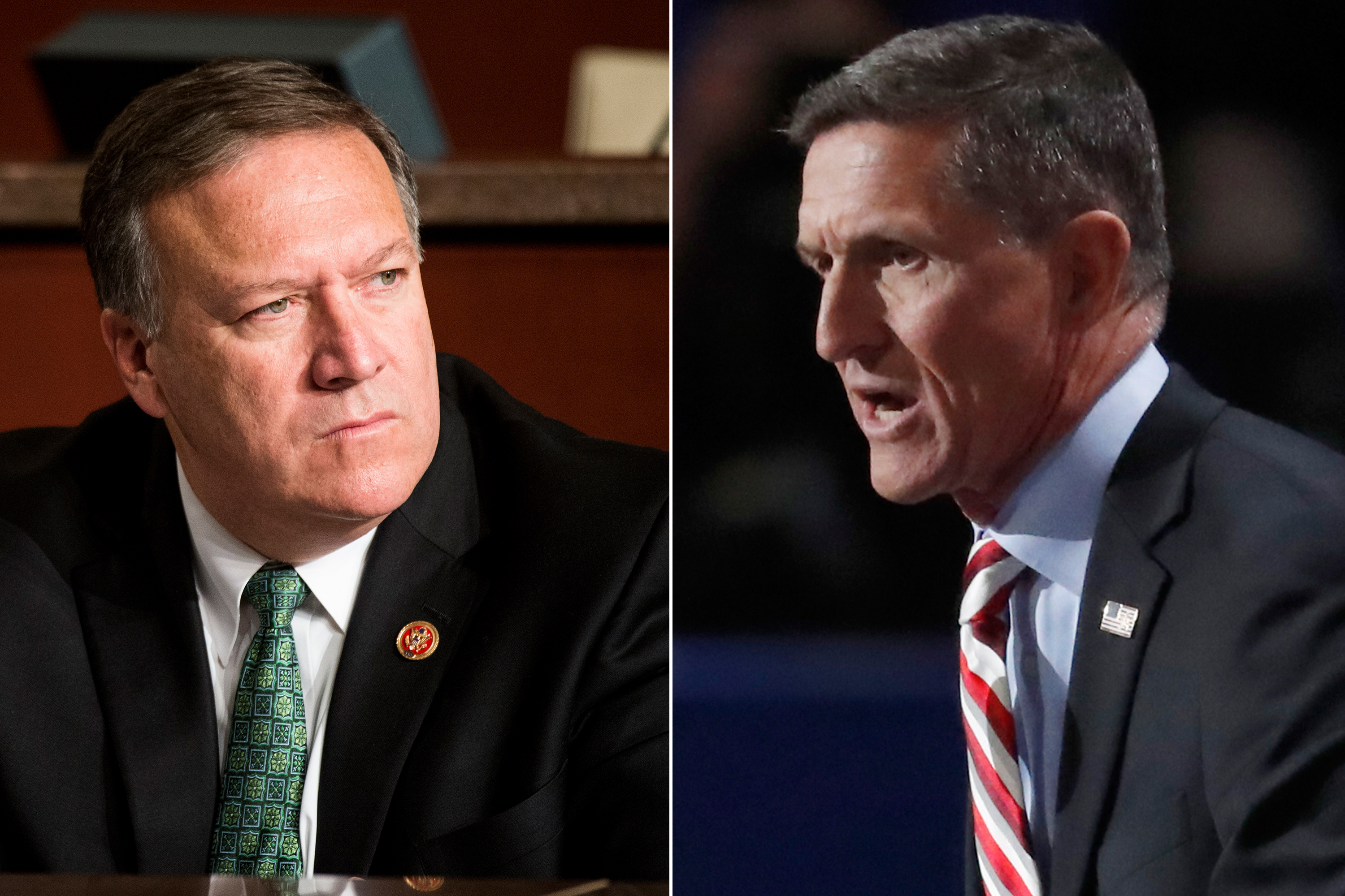 Donald Trump Picks Michael Flynn and Mike Pompeo in Key Jobs
